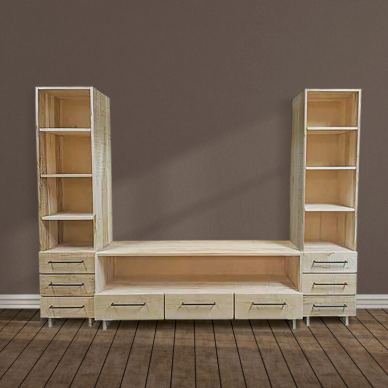 Highland 3 Drawer TV Unit and Towers | The Wooden Penny - Custom ...